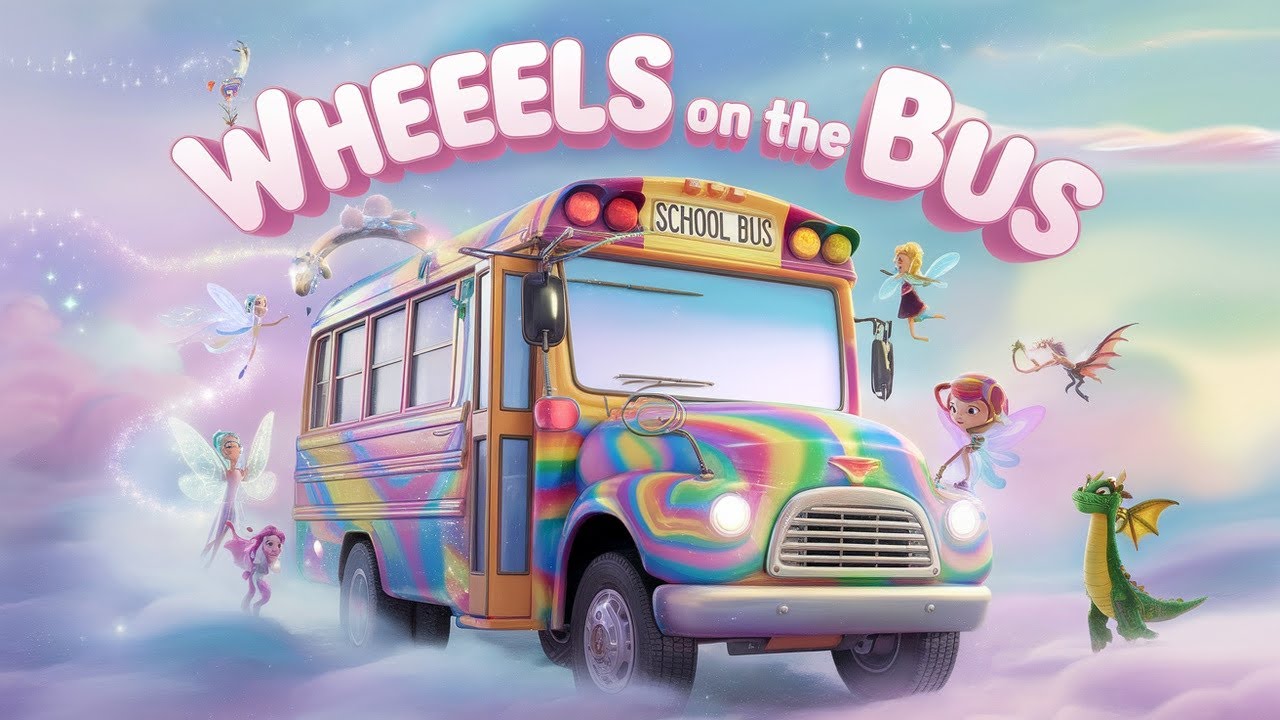 🚌🎶 Wheels on the Bus 🚌🎶 Bus Adventures With Dinosaurs And Mythical ...