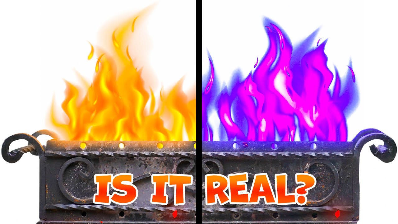 How to make a colorful fire? - Red, green, blue, turquoise and white ...