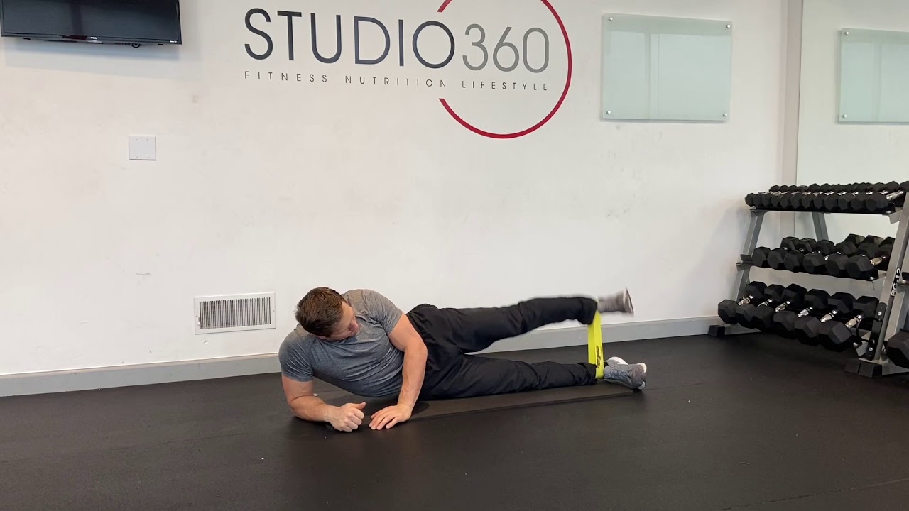 Side Lying Banded Leg Raise - YouTube
