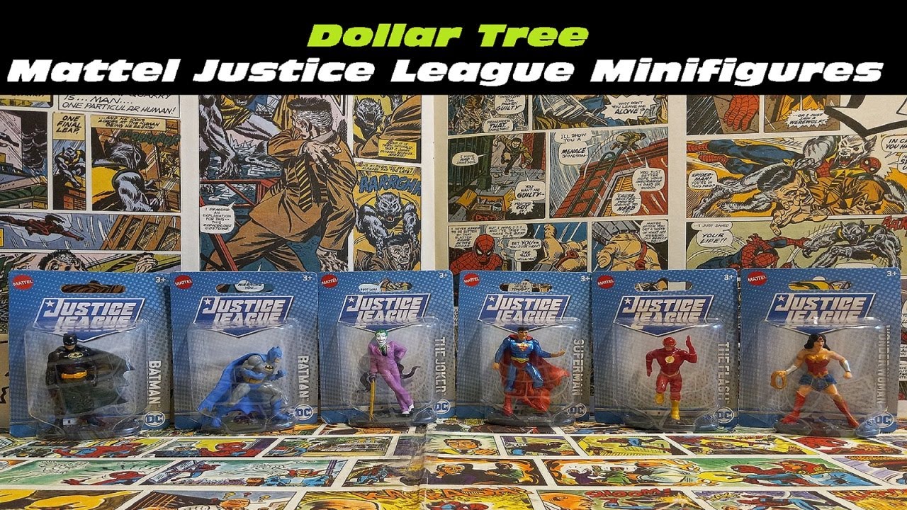 Dollar Tree Mattel Justice League Minifigures - YouTube