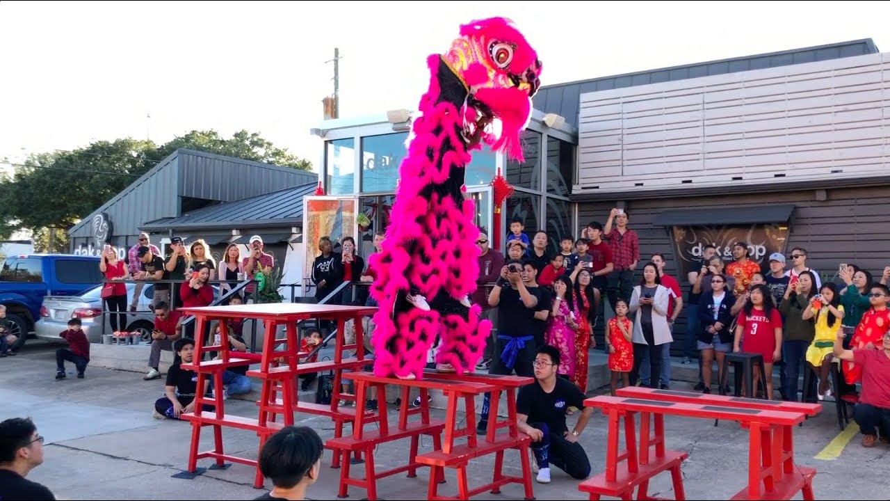 HV Lion Dance Bench Routine - Dak & Bop - The Heights - Houston, TX ...