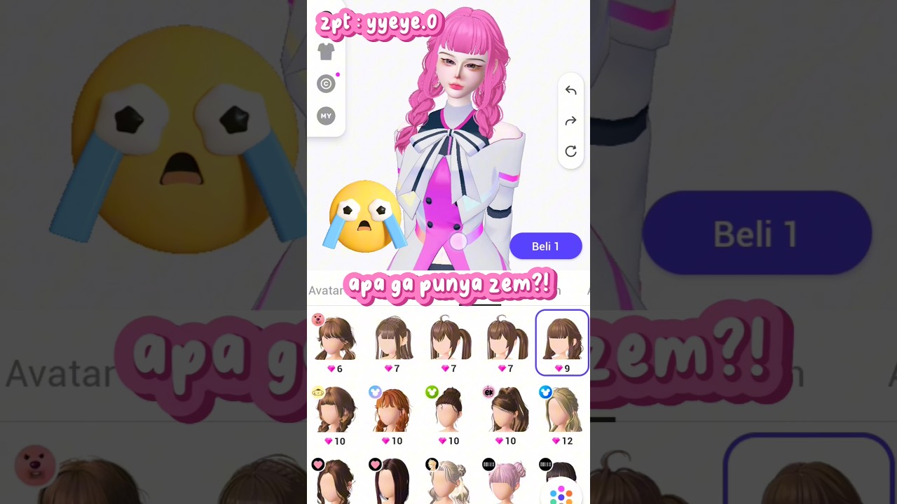 cara beli rambut berZEM, ternyata ada versi koinnya🙀...PART 2 # ...