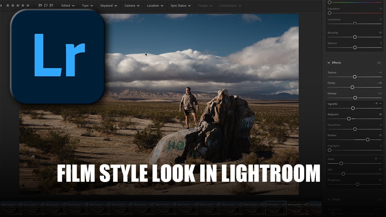 Film Style Look Lightroom - YouTube