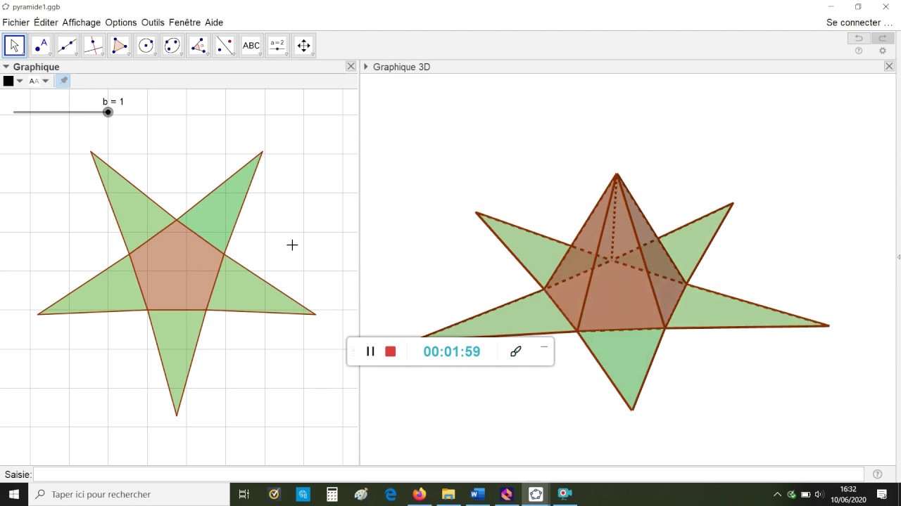 Patron d'une pyramide - Quatrième - YouTube