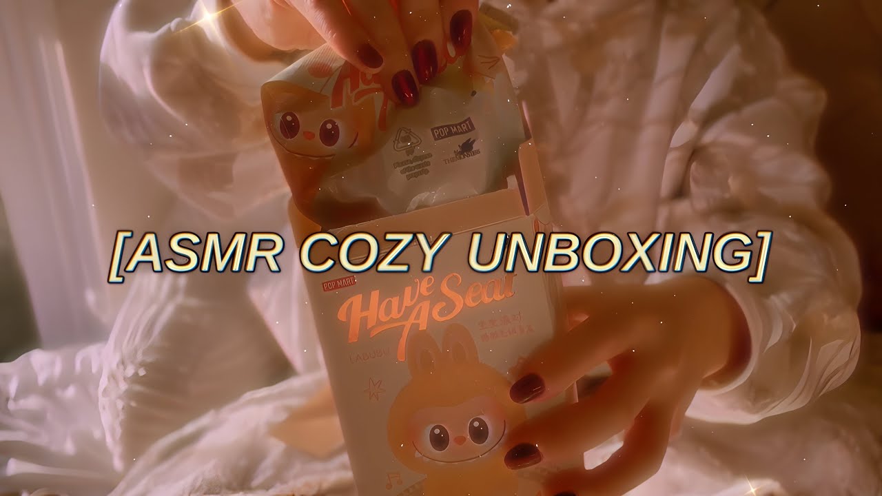 [ ASMR COZY UNBOXING LABUBU HAVE A SEAT FIVE BELOW POP MART HAUL ...
