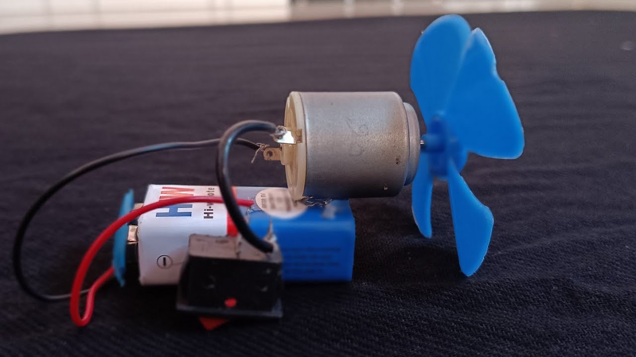 How to make Dc Fan with motor at home || Easy Science Project || - YouTube