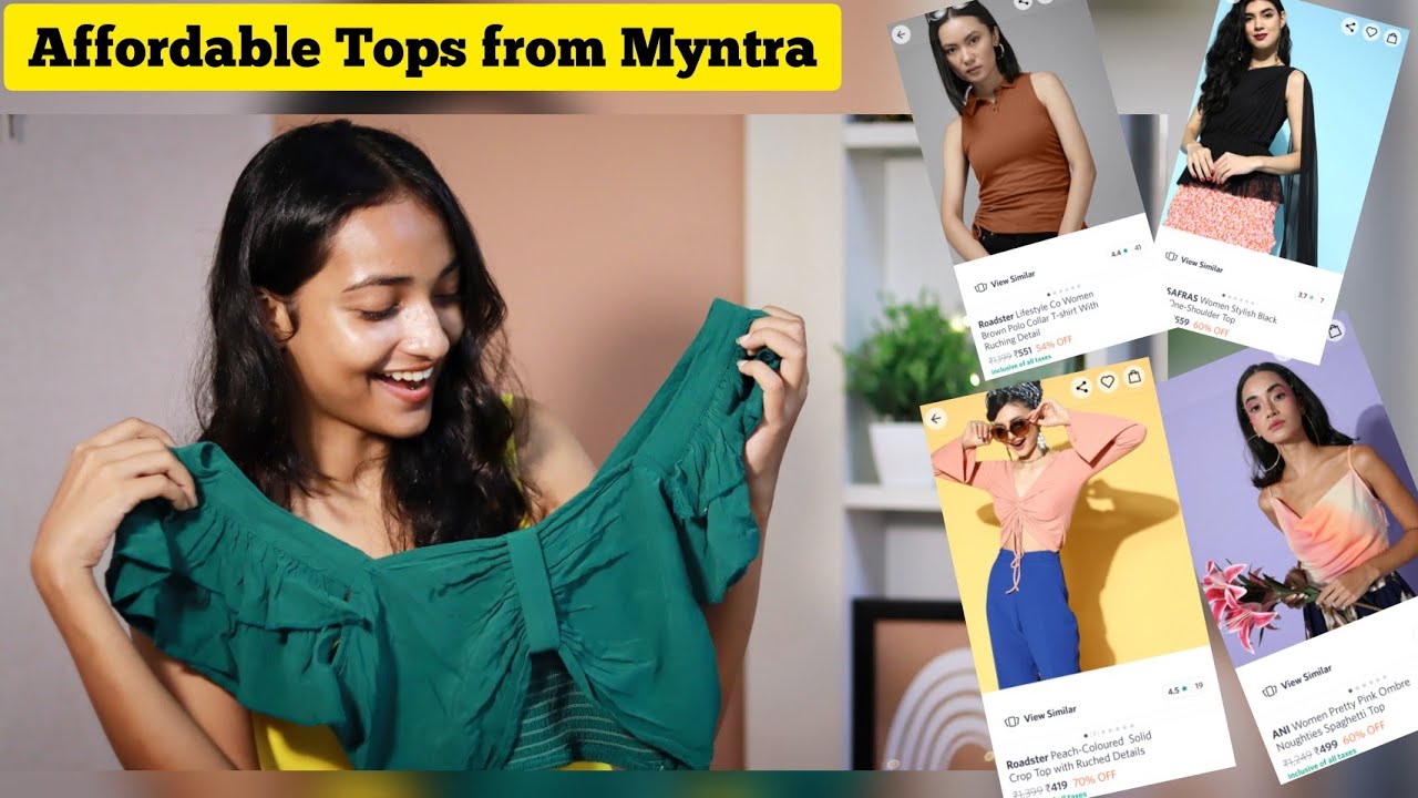 Affordable Myntra top haul | myntra top haul 2022 | review and haul ...