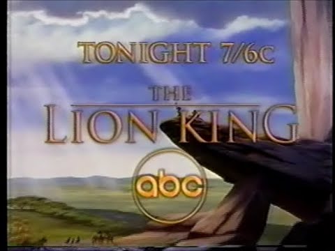 ABC Evening/Primetime Ads 11-03-1996 | Lion King Network Premiere