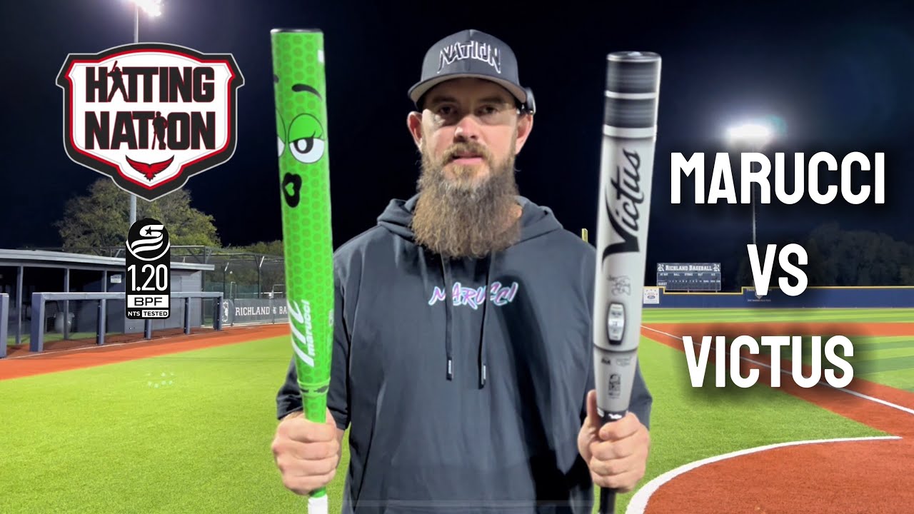 Marucci Green Crush vs Victus Drop the Mic USSSA Slowpitch - YouTube