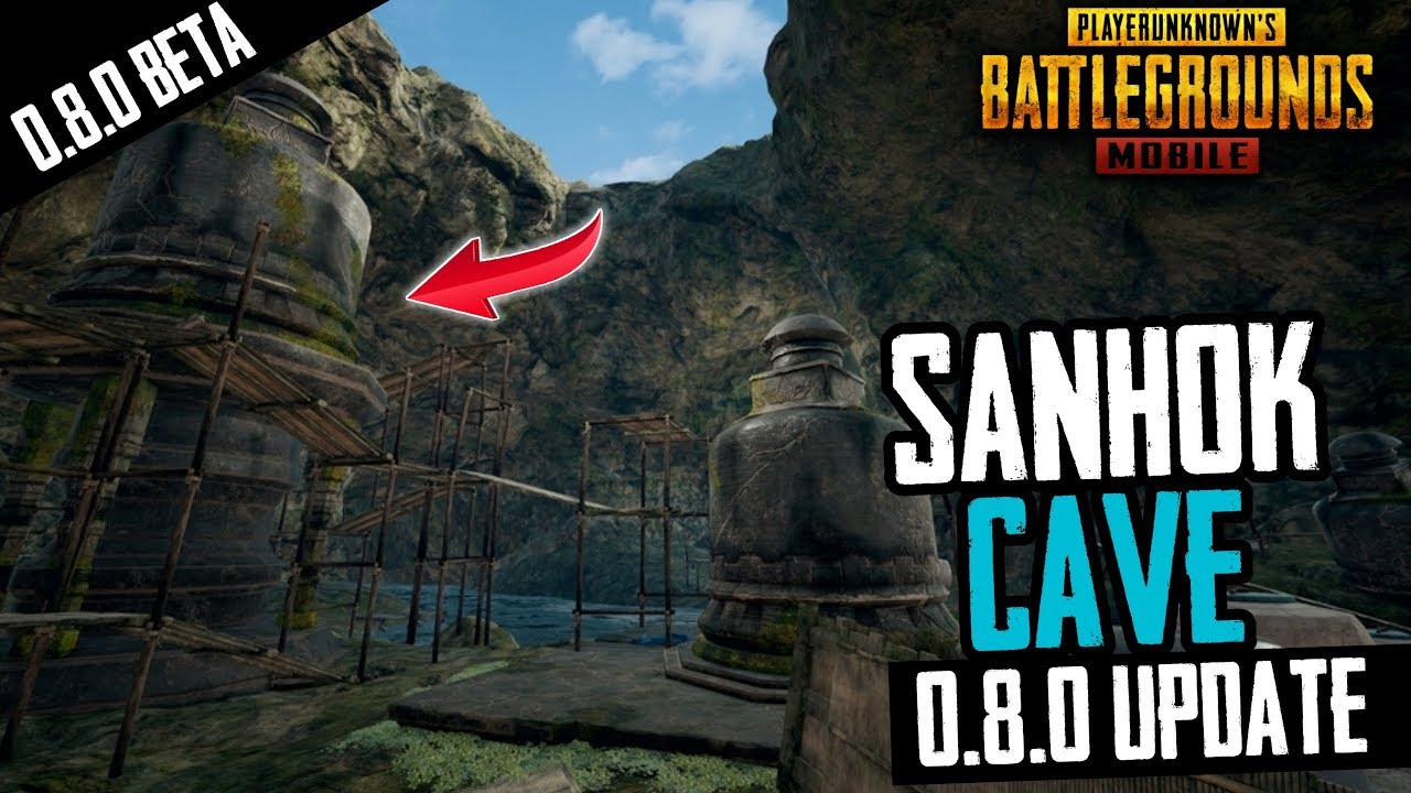 SECRET CAVE IN SANHOK MAP 0.8.0 UPDATE - PUBG MOBILE - YouTube