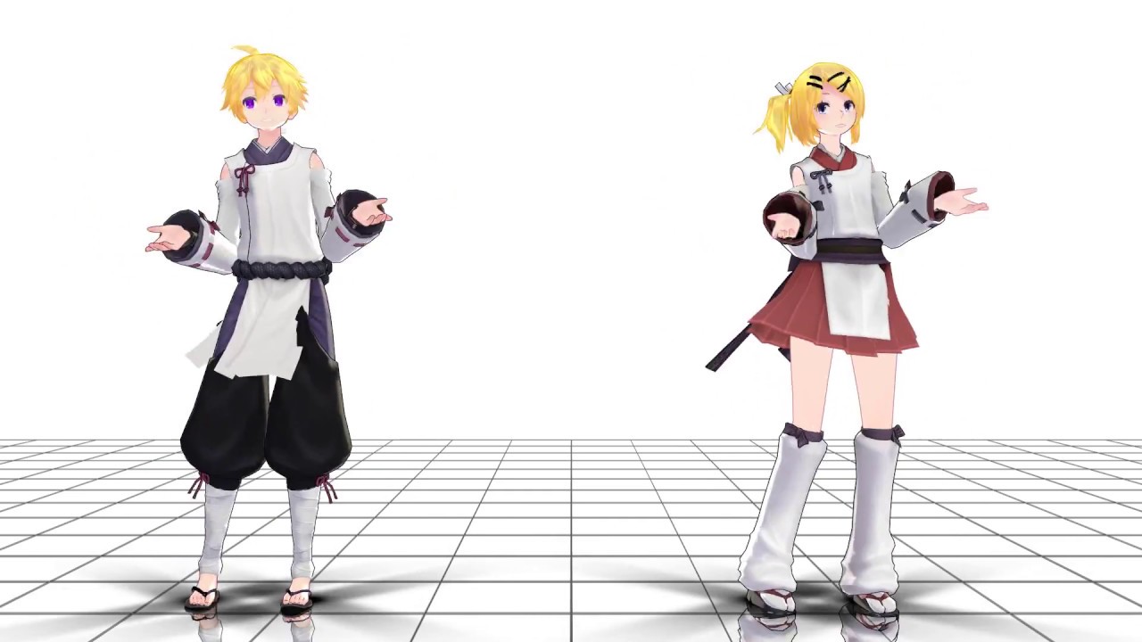(MMD) Gokuraku Jodo - Tda Aitetsu Len Model Test - by Lineko Kagamine ...