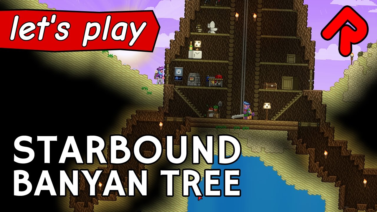 At the Foot of the Megatree | Let's play Starbound Banyan Tree ep 1 ...