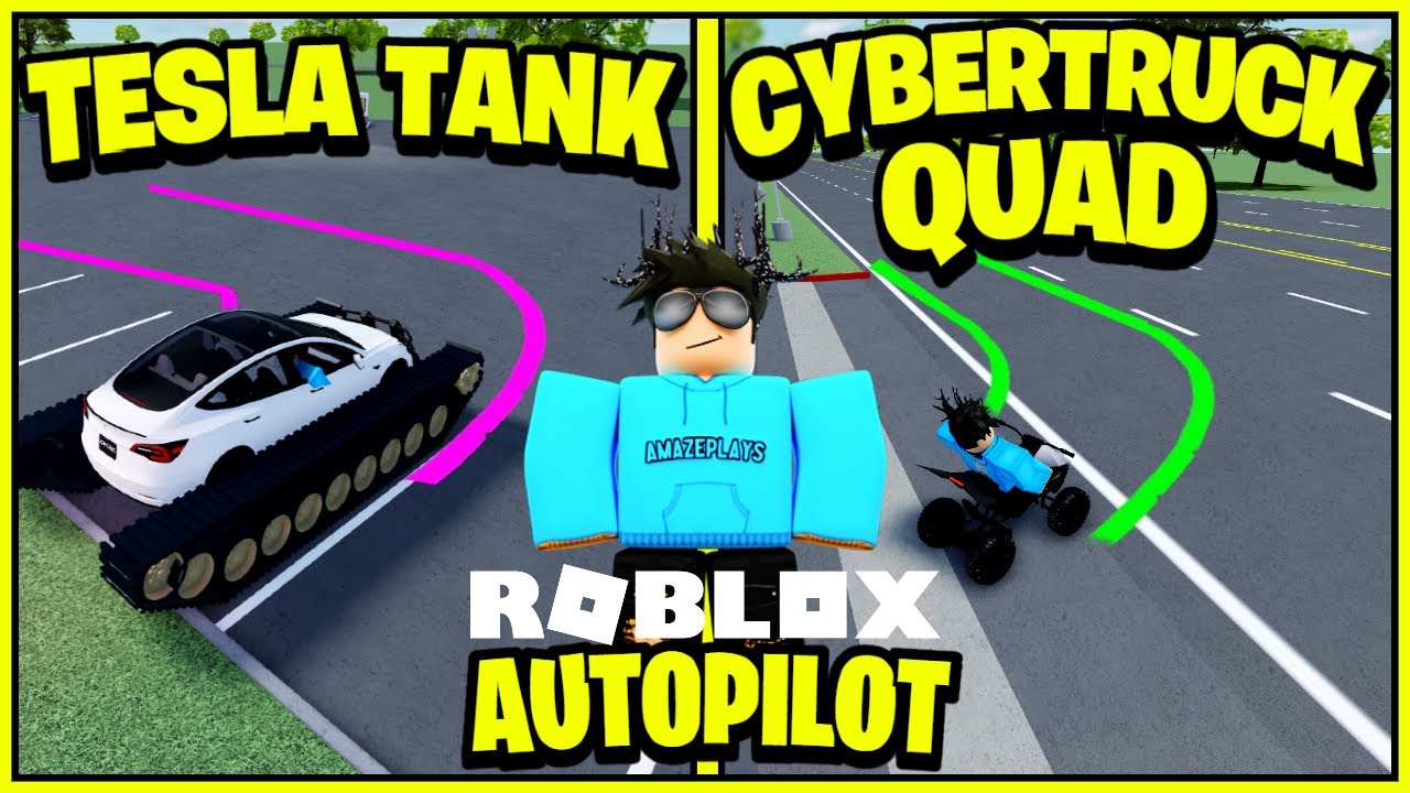 TESLA LIGHT SHOW and WORKING AUTOPILOT in ROBLOX? - YouTube