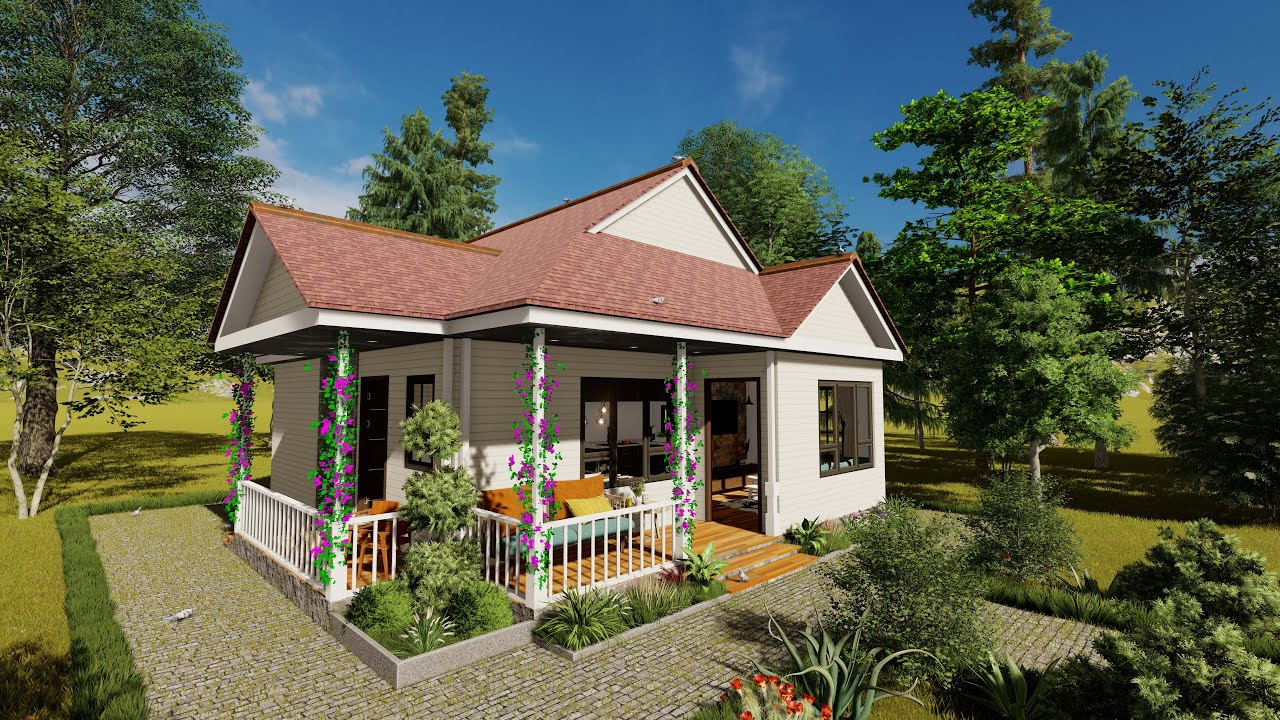 SIMPLE SMALL HOUSE DESIGN IDEA | 8X9 Meters | 3 Bedroom - YouTube