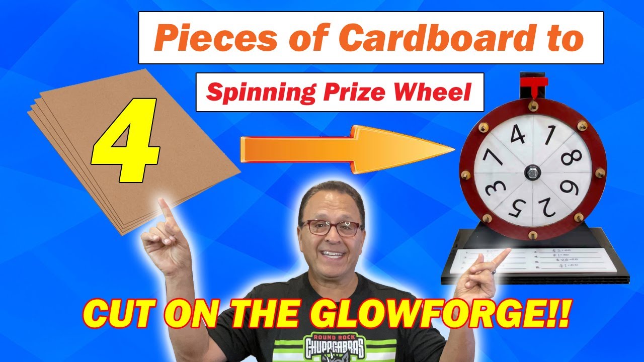 Spinning Prize Wheel. Cut on the Glowforge! - YouTube