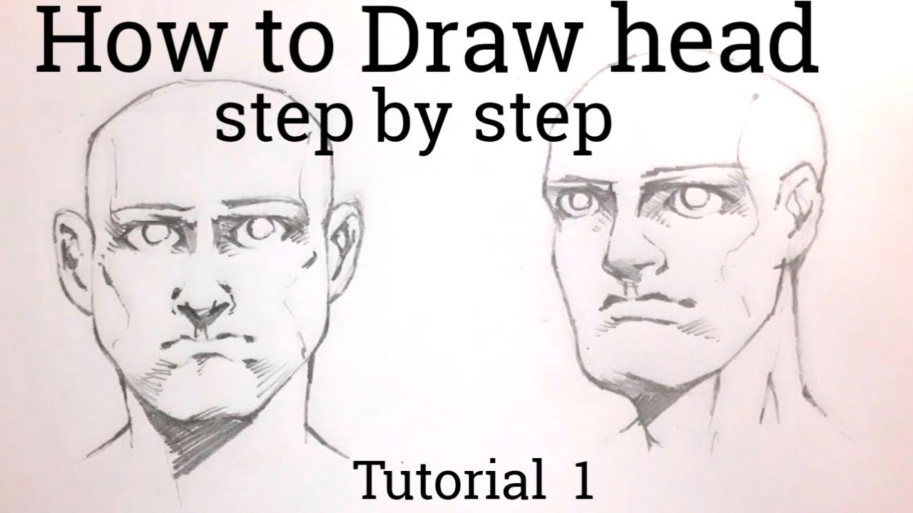 How to Draw Head (step by step){tutorial} - YouTube