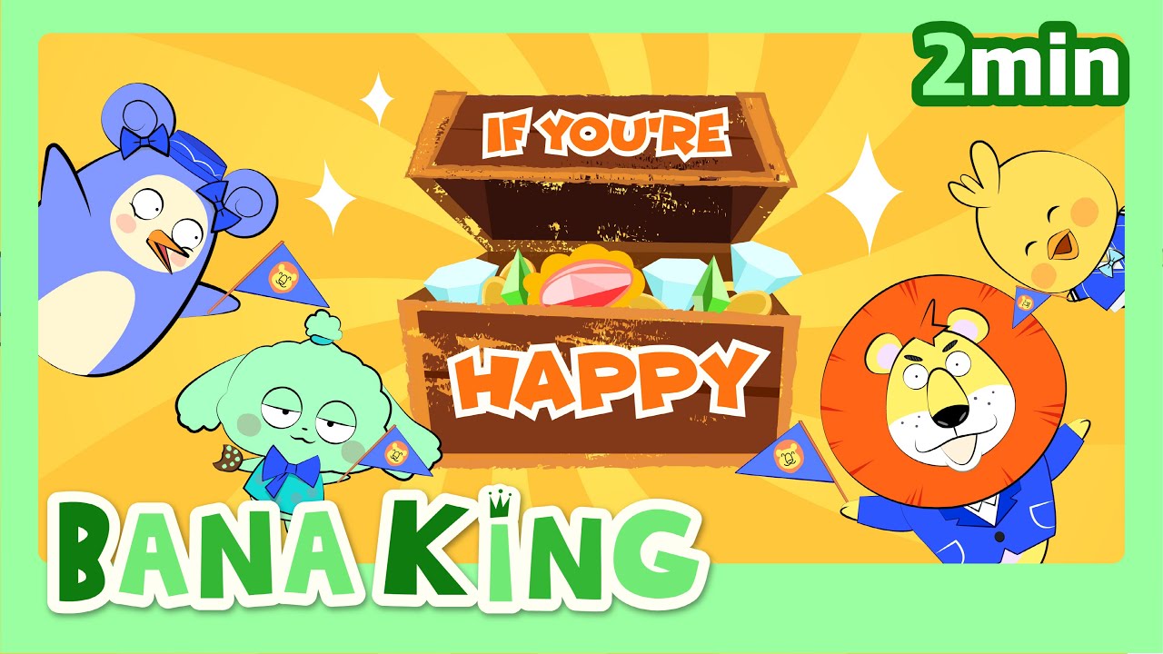 If you're happy | English Nursery rhymes | BanaKing - YouTube