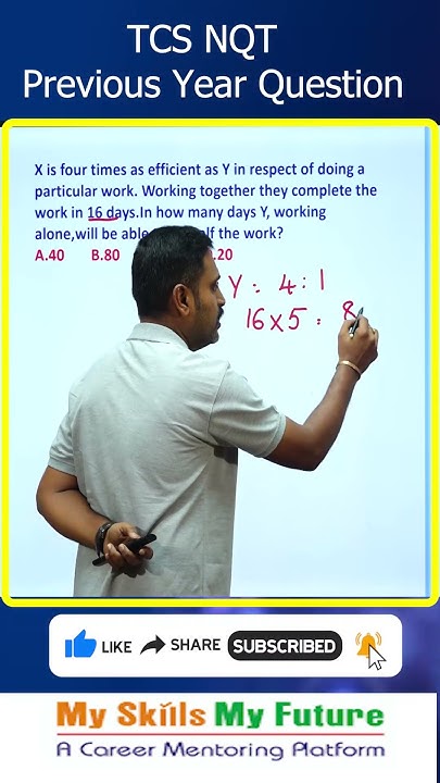 TCS NQT Previous year aptitude question || Satish sir - YouTube