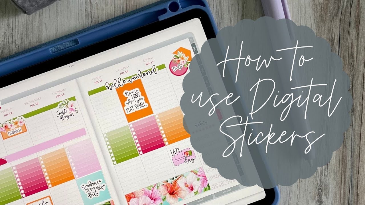 How to use Digital Planner Stickers in Goodnotes and Penly (Tutorial ...