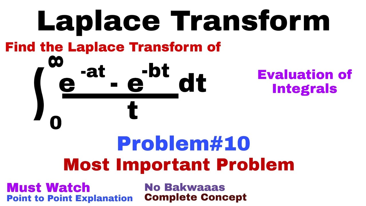 16. Laplace Transform | Complete Concept and Problem#10 | Most ...