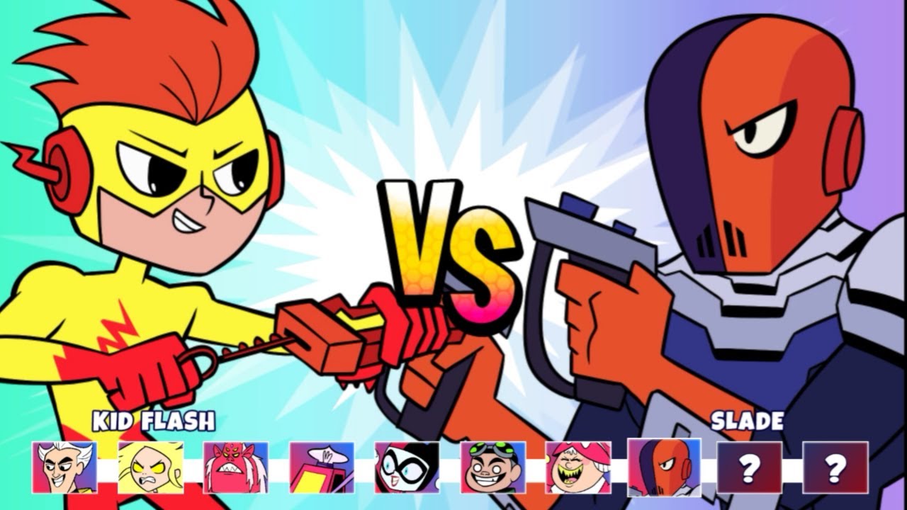 Jump Jousts 2 : Kid Flash VS Slade - Teen Titans Go (CN Games) - YouTube
