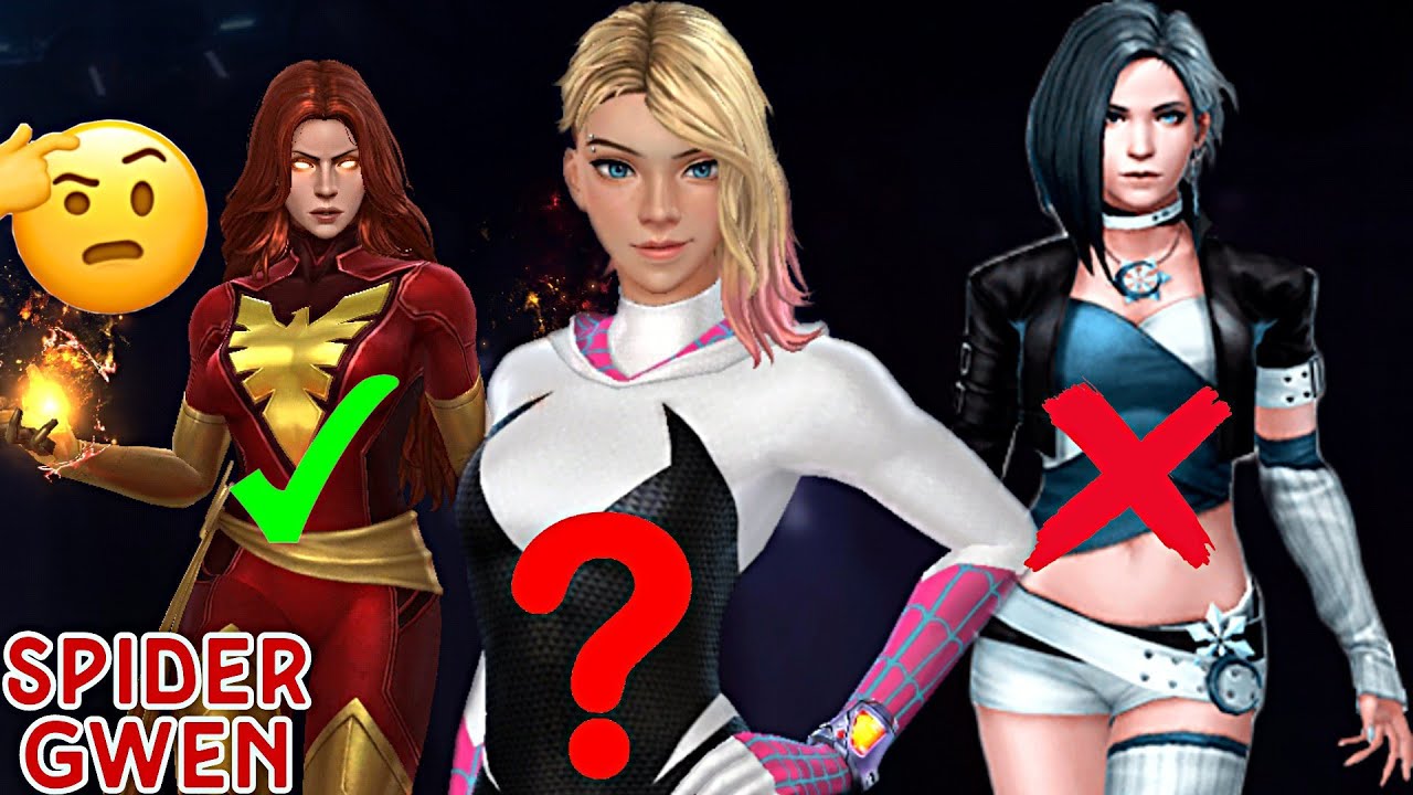 😍Spider Gwen New Uniform? Jean grey uniform buy in Marvel future fight ...