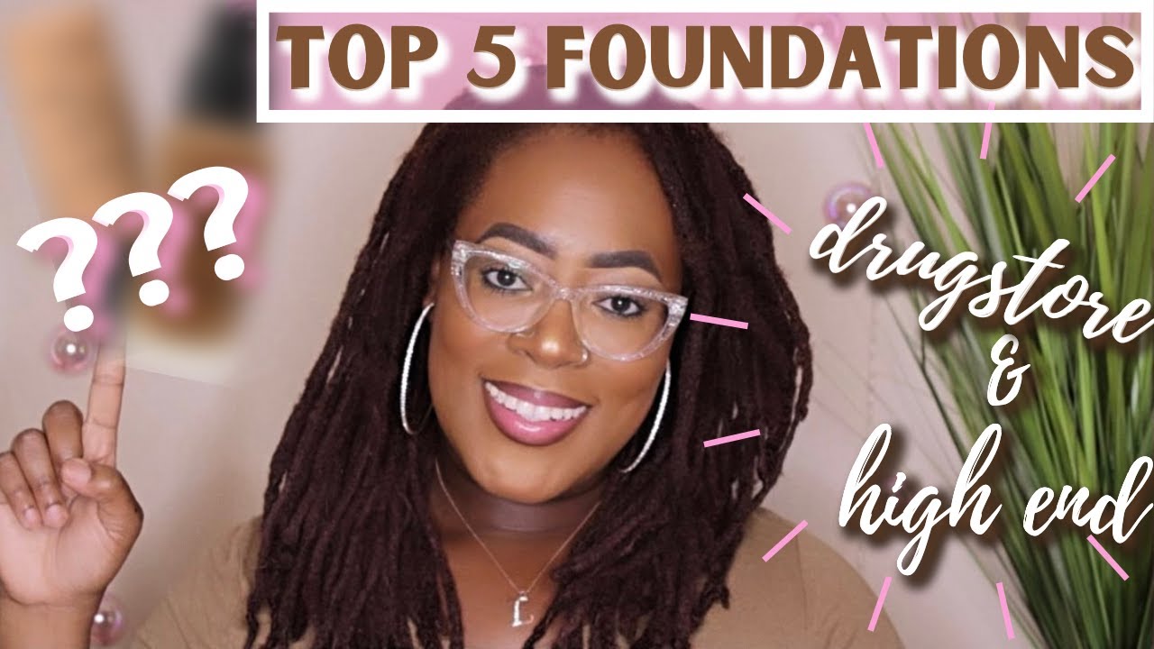 BEST FOUNDATIONS FOR DARK SKIN 2021| DRUGSTORE + HIGH END| MY TOP 5 ...