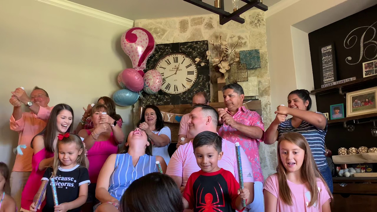 Disappointed Grandma at gender reveal party - YouTube