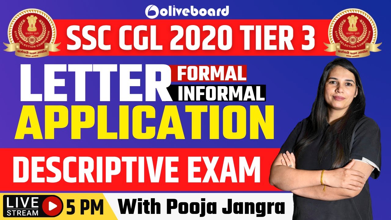 SSC CGL 2020 TIER 3 DESCRIPTIVE PAPER | FORMAL & INFORMAL LETTER ...