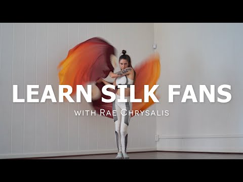 Silk Fan Veils Dance by Rae Chrysalis | Learn Silks With Me Online!