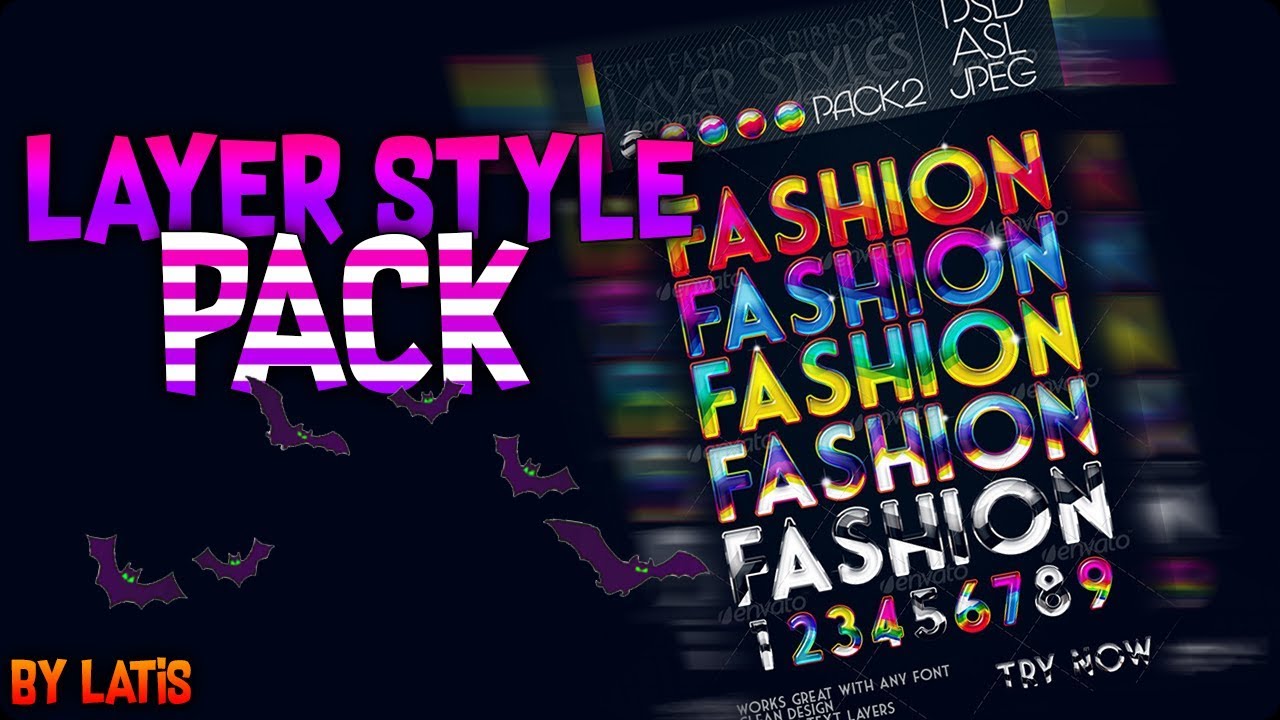 BEST LAYER STYLE PACK - Latis Design [PSD] - YouTube
