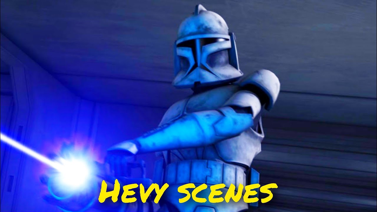 All clone trooper Hevy scenes - The Clone Wars - YouTube