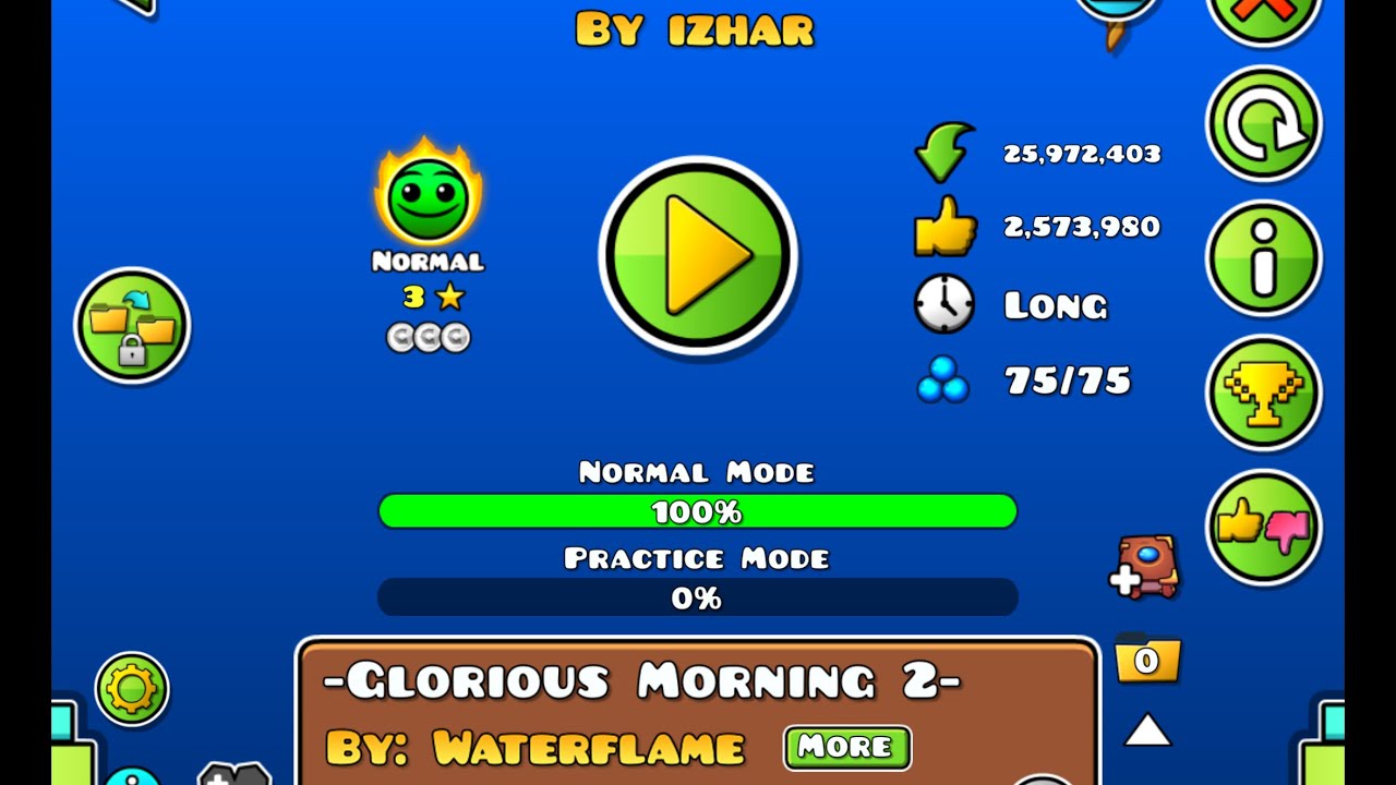 [REUPLOAD] LETs RUN By Izhar 100% GeOmEtrY DaSh - YouTube