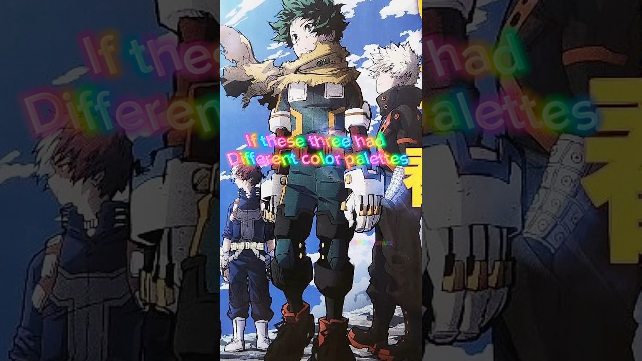Changing MHA characters color palette #trending #capcutedit #fyptiktok ...