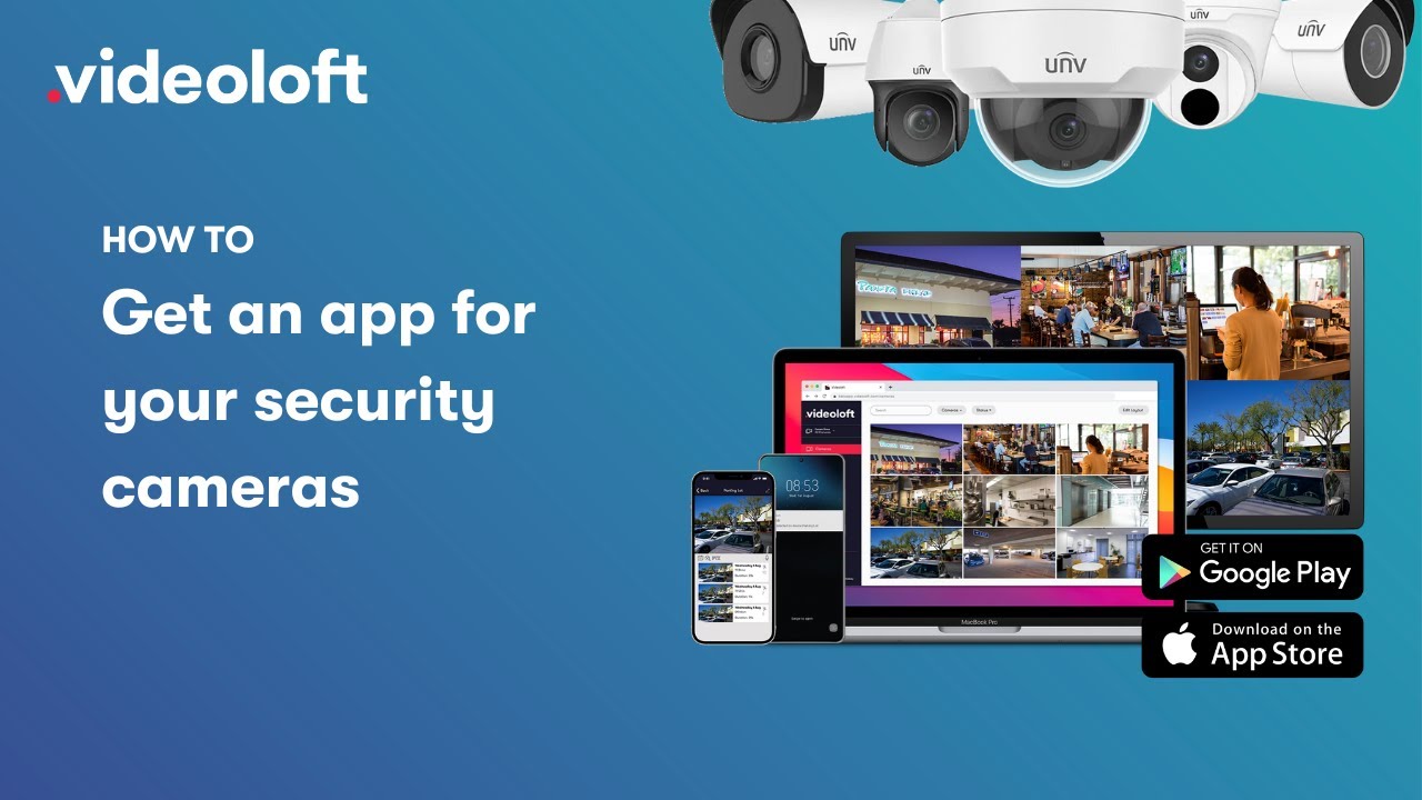How to get a mobile app for security cameras - YouTube