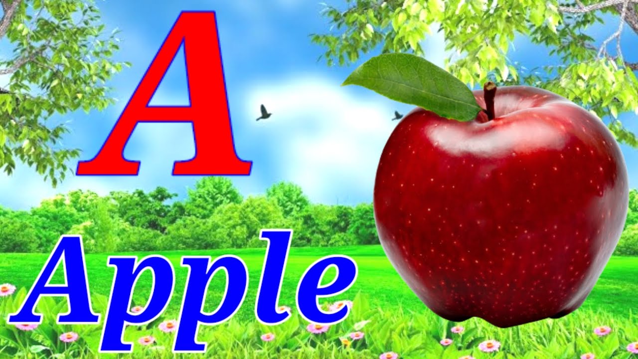 a for apple b for ball | learn english alphabet | abcd alphabet - YouTube