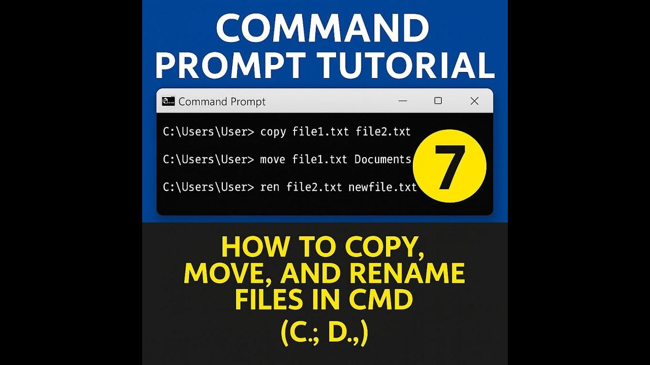 window_command_prompt_tutorial7_copy, move, rename files - YouTube