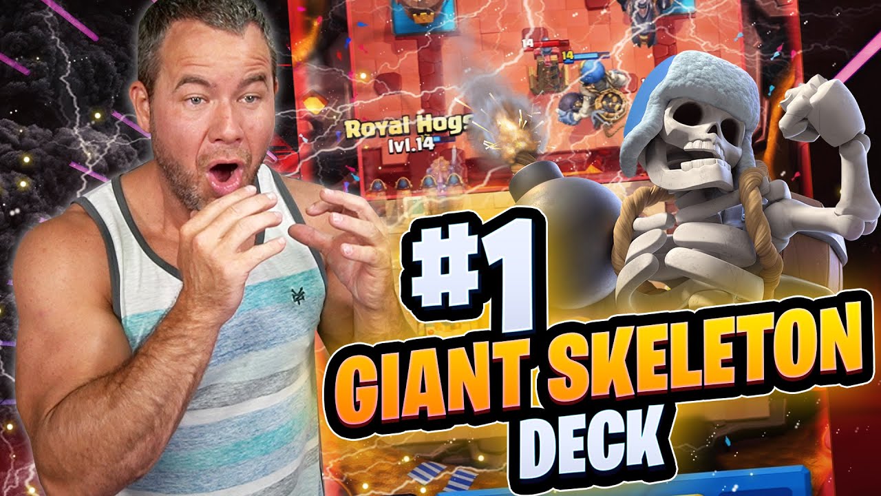 NUMBER 1 🔥GIANT SKELETON DECK🔥 to get 7000 TROPHIES! - YouTube
