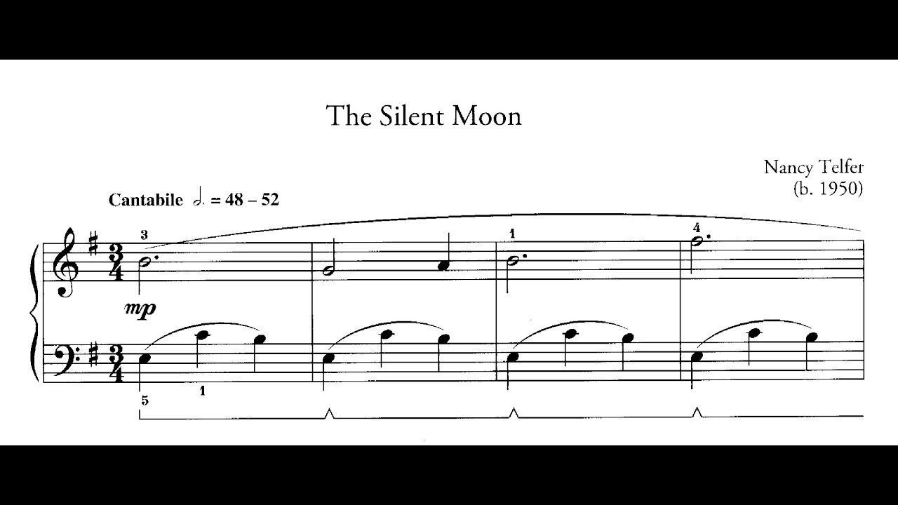 The Silent Moon, by Nancy Telfer - YouTube
