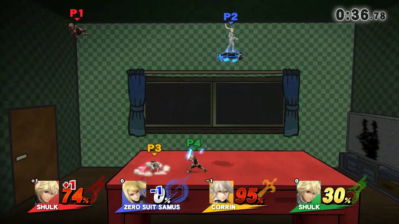 Super Smash Bros Wii U Online Battle Shulk vs. Zero Suit Samus vs ...