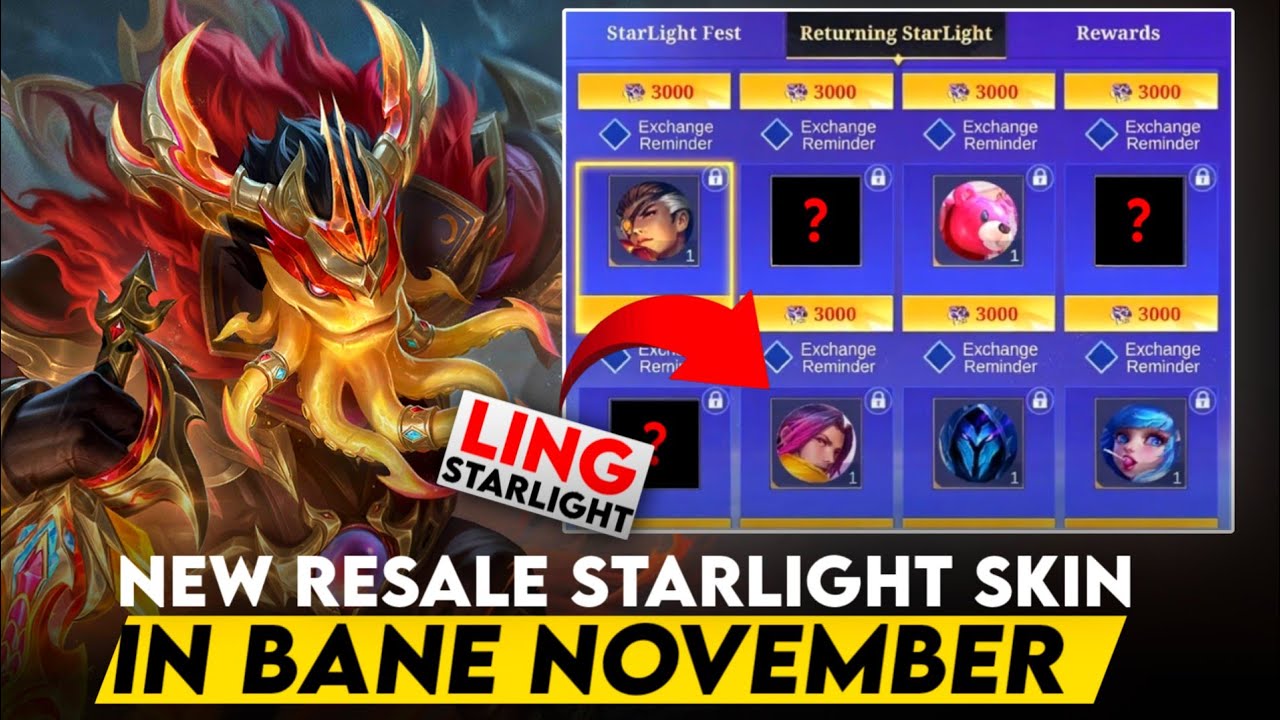 10 SKIN STARLIGHT RESALE NOVEMBER | LING STARLIGHT, BANE NEW STARLIGHT ...
