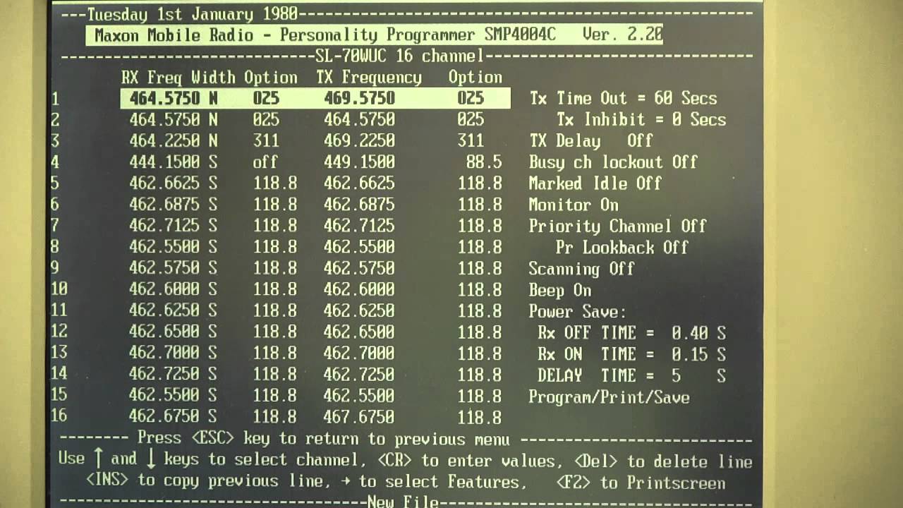 Programming a GE ERICSSON MONOGRAM SERIES SL70 Portable Radio - YouTube