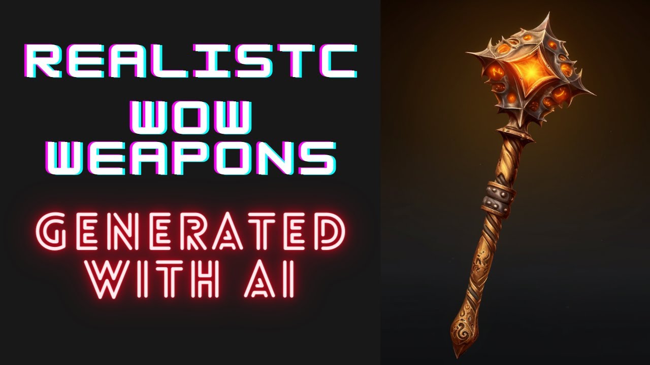 AI Creates Realistic Images of Iconic WoW Weapons - YouTube