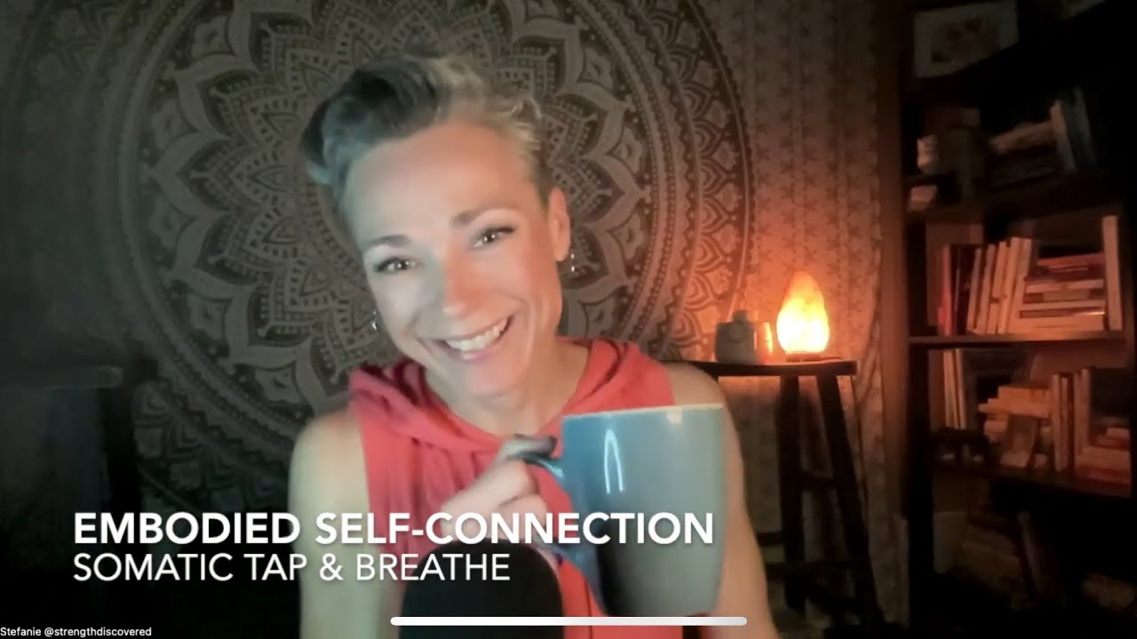 Embodied Self-Connection #asmrwhispering #whispering #tapping #breathing #eft - YouTube