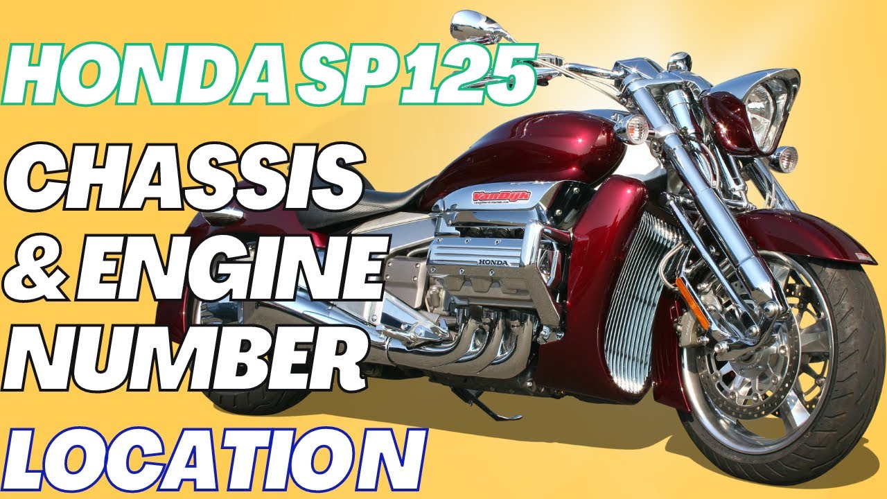 Honda SP 125 cc Bike chassis and engine number location - YouTube