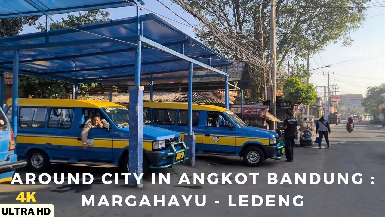 Around City In Angkot Bandung : Full Trip Margahayu - Ledeng [4K] - YouTube