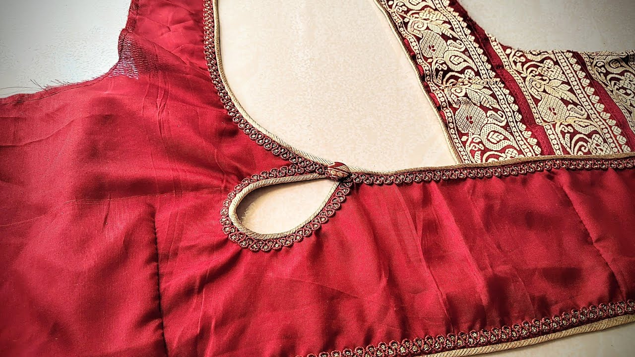 Latest One Side Blouse Back Neck Design | Neeta Fashion | #blouse # ...