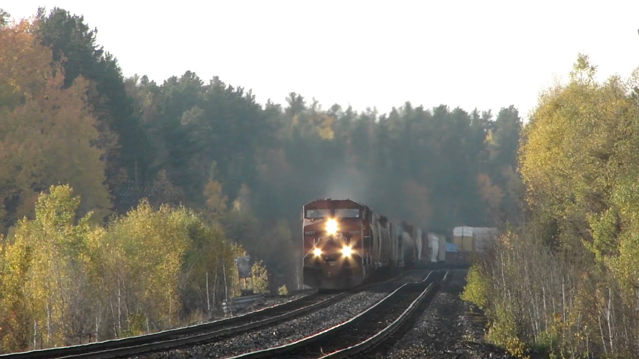 CP 9677 at Levack (08OCT2011) - YouTube