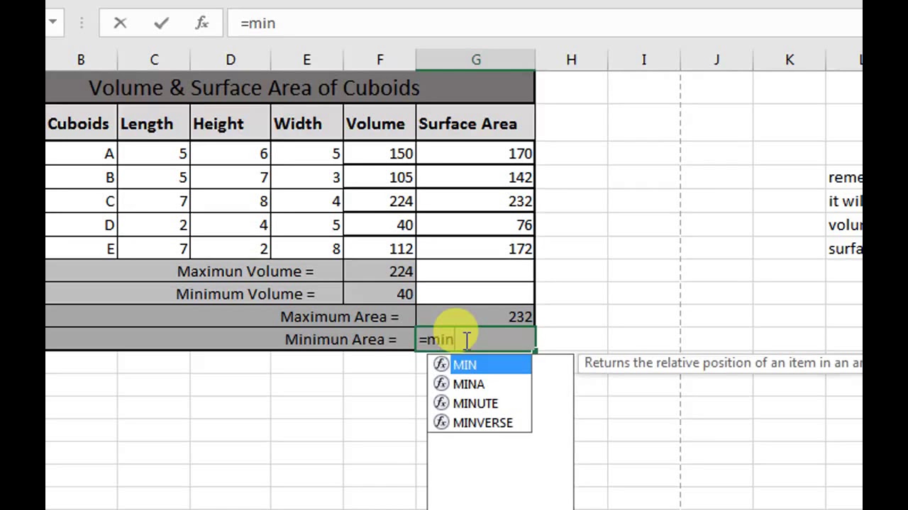 How To Find Volume In Ms Excel 2016 YouTube how-to-find-volume-in-ms-excel-2016-youtube