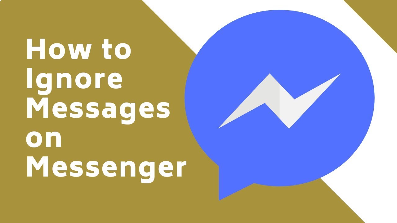 How to Ignore Messages on Messenger - YouTube